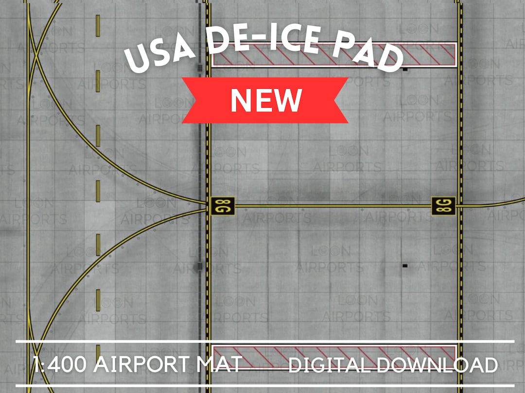 1:400 Scale De-ice Pad Digital Download Model Airport Foil - Etsy