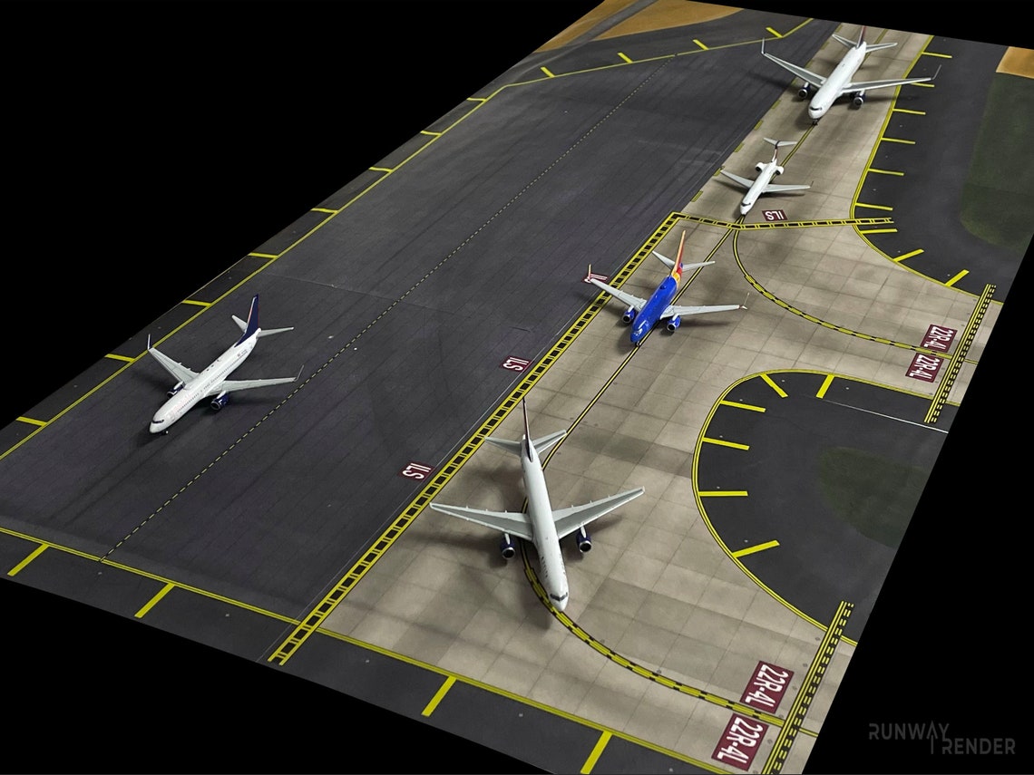 1:400 Scale Airport Layout | Digital Download | Model Airport Foil ...