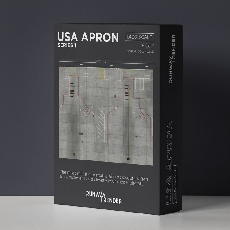 1:400 Scale Airport Ground Foil | Digital Download | Model Airport Foil ...