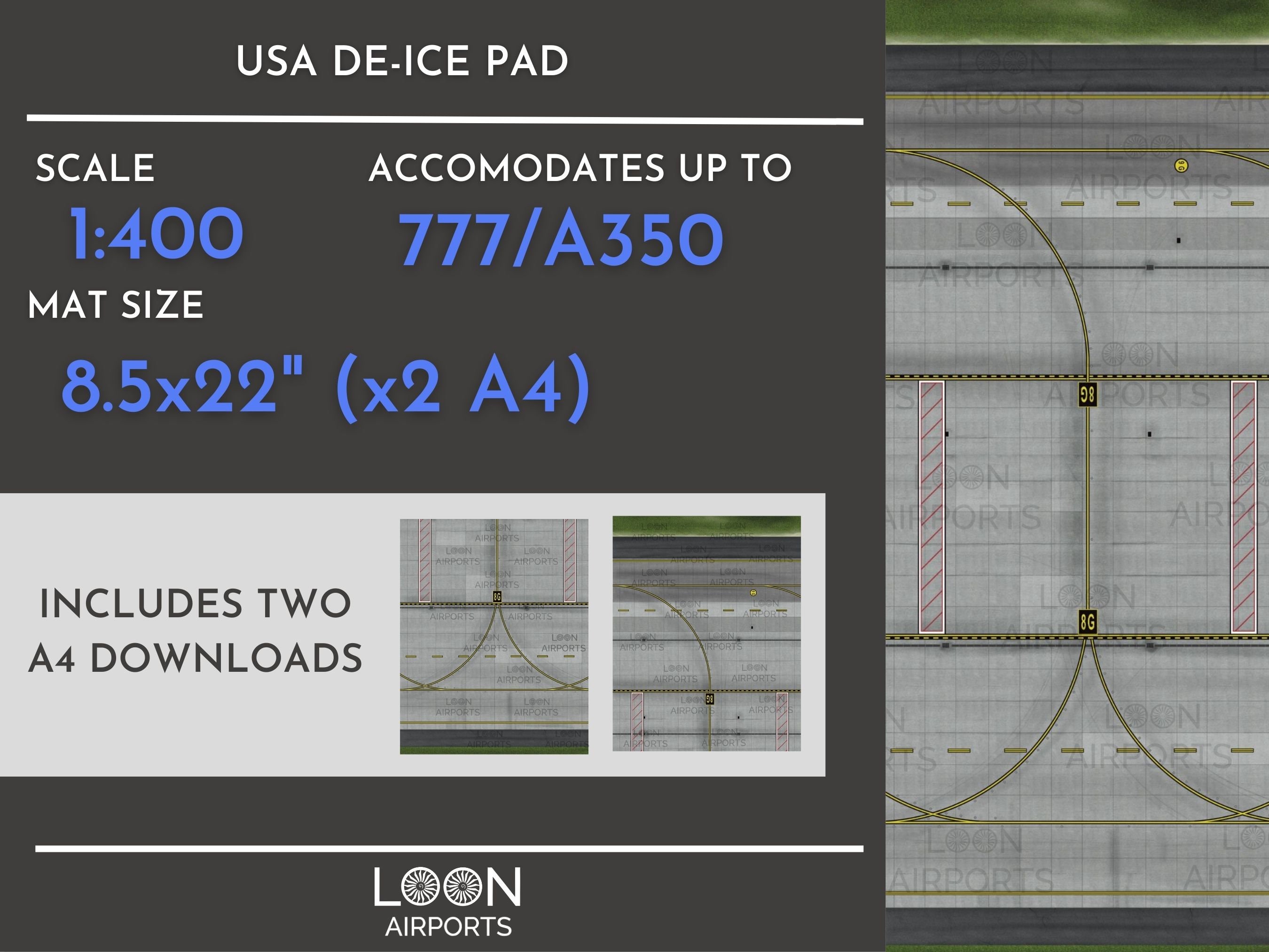 1:400 Scale De-ice Pad | Digital Download | Model Airport Foil ...
