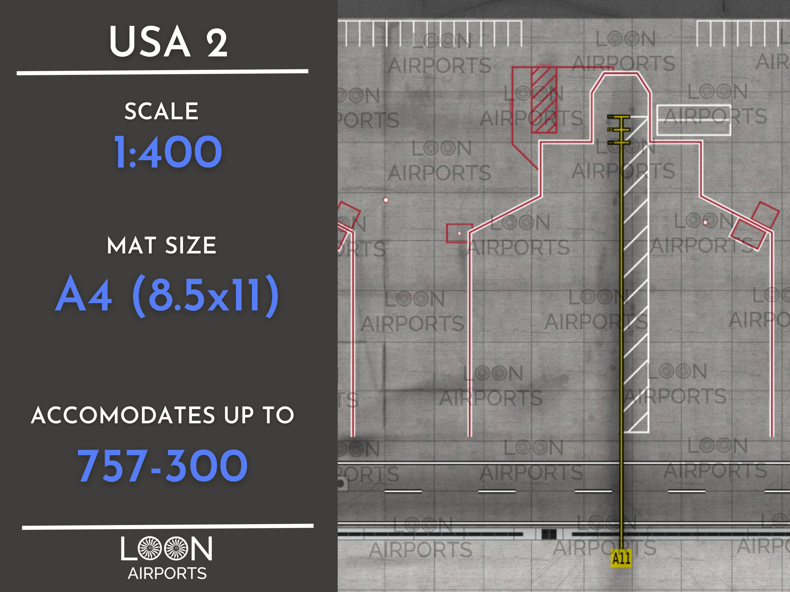 1:400 Scale Airport Ground Foil | Digital Download | Model Airport Foil ...