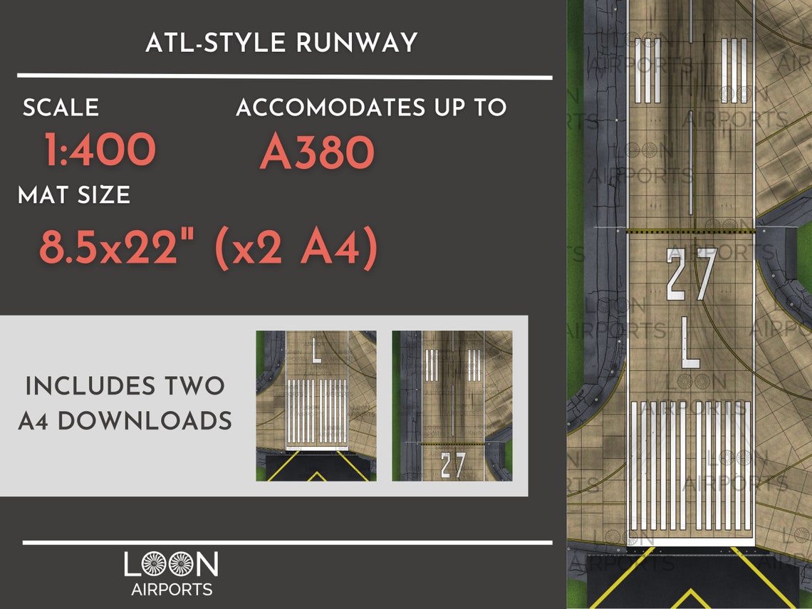1:400 Scale Airport Layout Digital Download Model Airport - Etsy