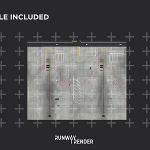 1:400 Scale Airport Ground Foil | Digital Download | Model Airport Foil ...