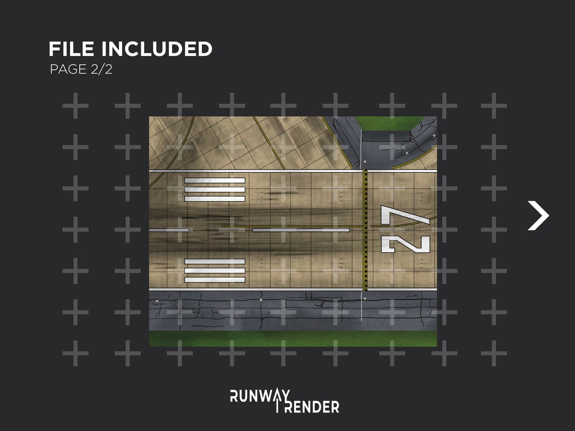 1:400 Scale Airport Layout | Digital Download | Model Airport Runway ...