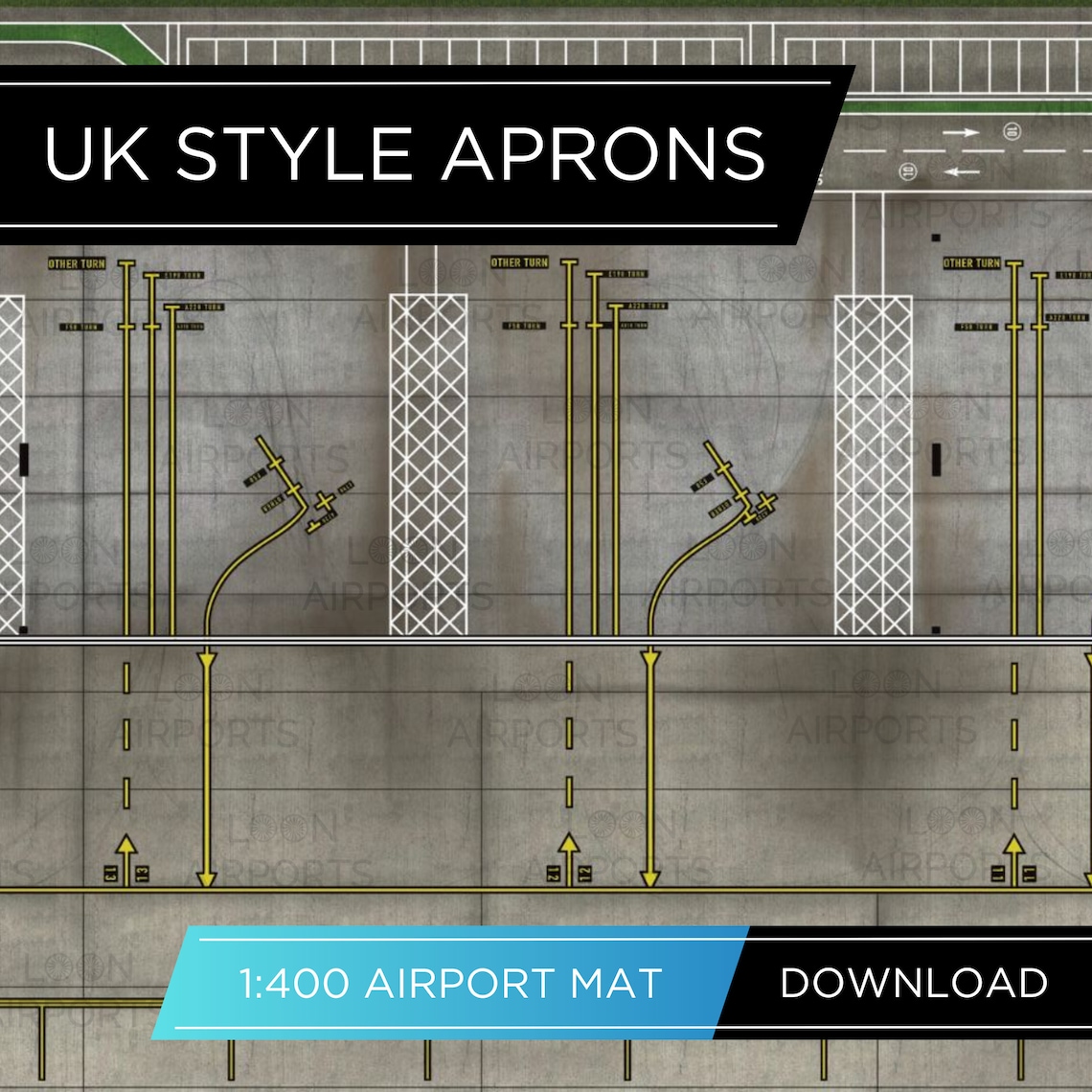 1:400 Scale Airport Layout | Digital Download | Model Airport Europe ...