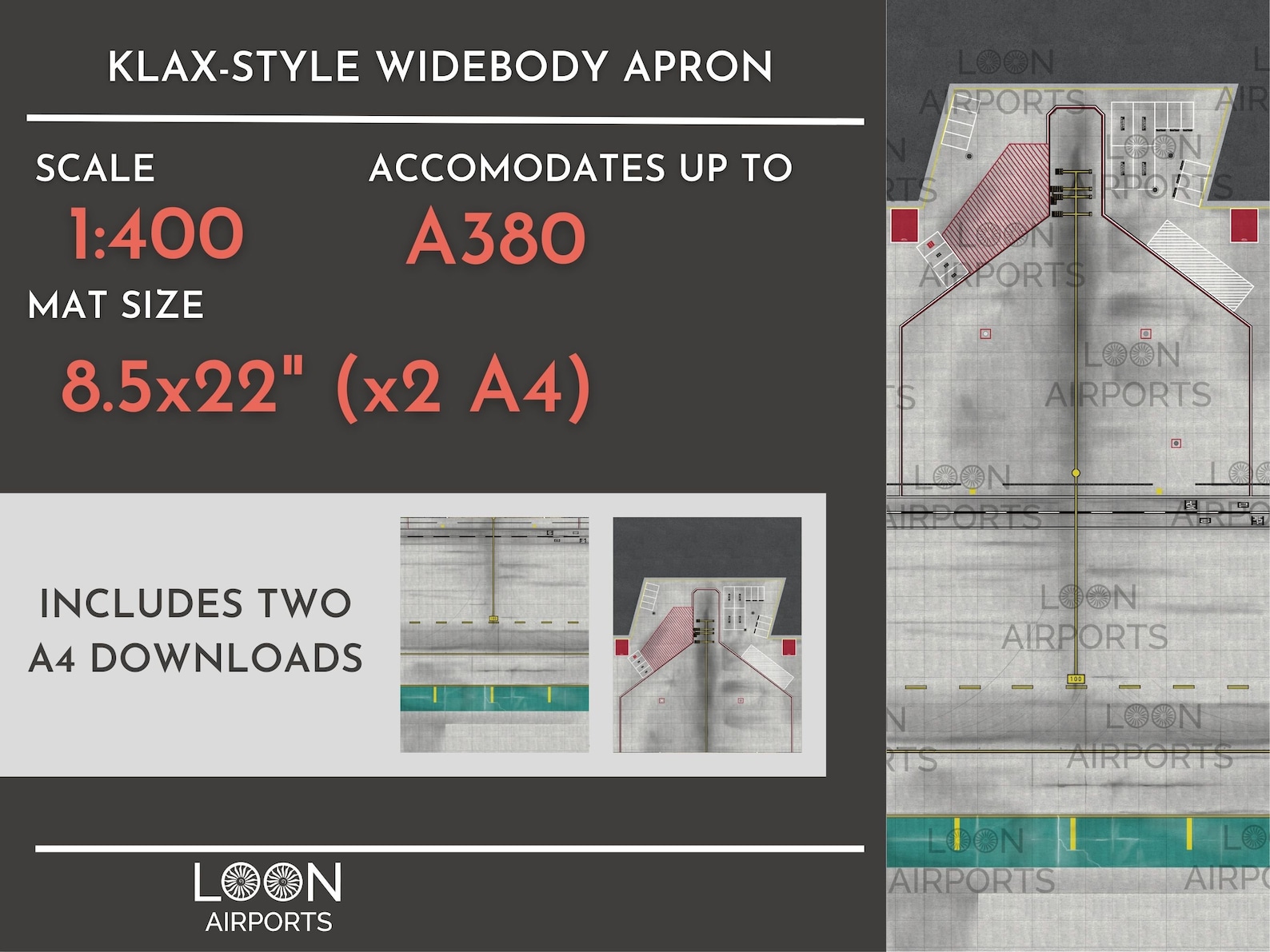 1:400 Scale Airport Layout | Digital Download | Model Airport USA ...