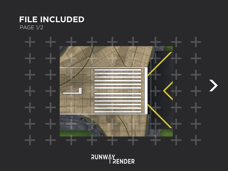 1:400 Scale Airport Layout | Digital Download | Model Airport Runway ...