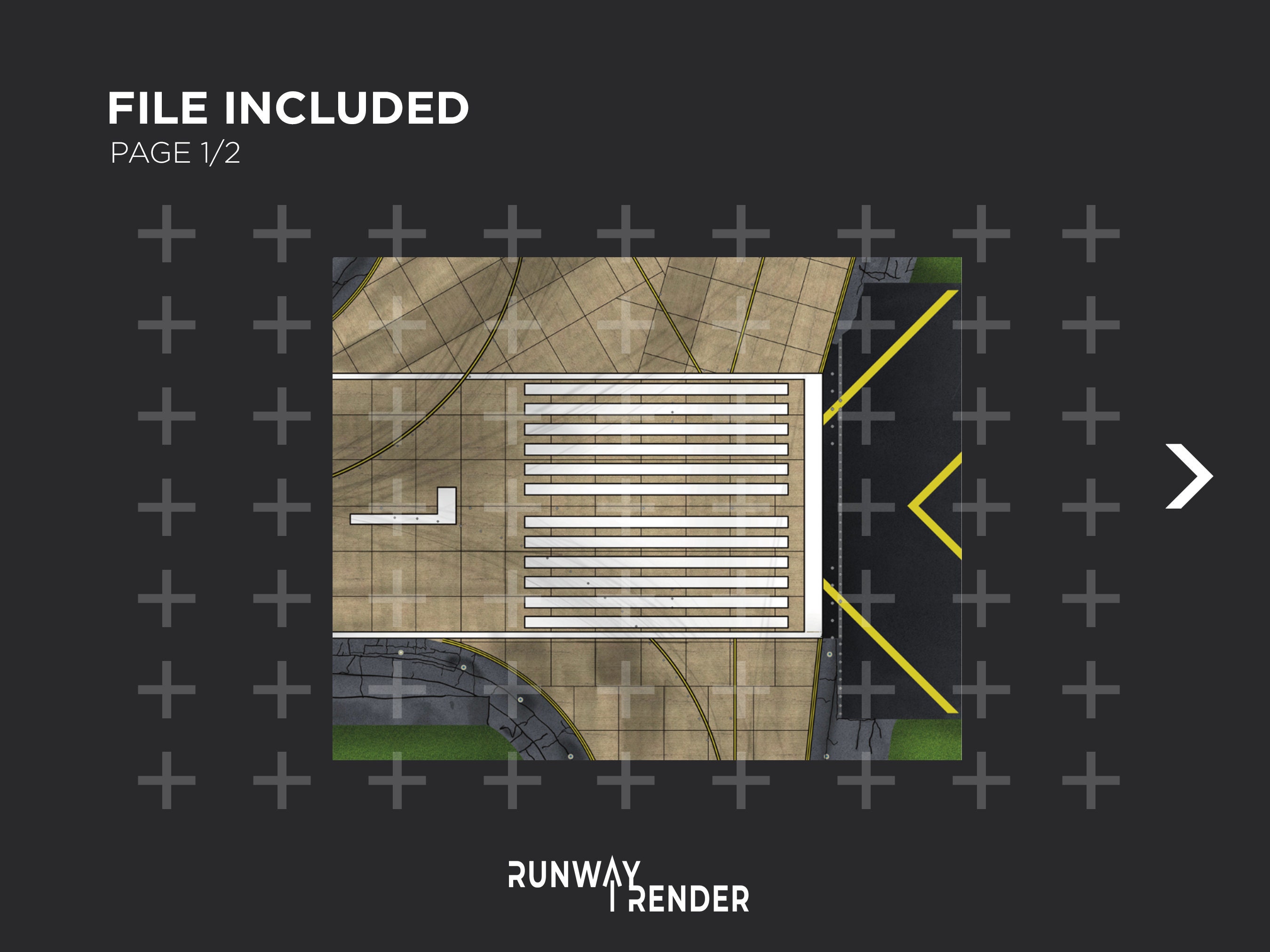 1:400 Scale Airport Layout | Digital Download | Model Airport Runway ...
