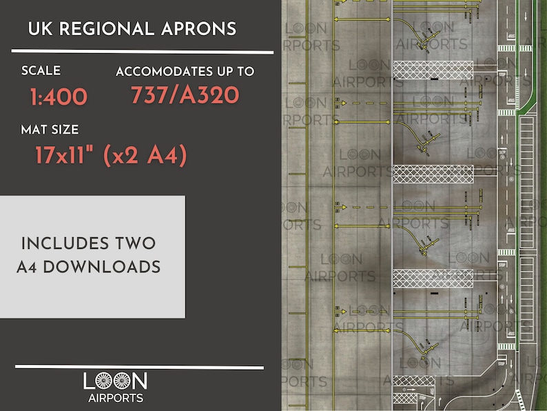 1:400 Scale Airport Layout | Digital Download | Model Airport Europe ...