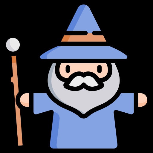The Wizard Printable SVG - Etsy