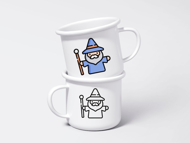 The Wizard Printable SVG - Etsy