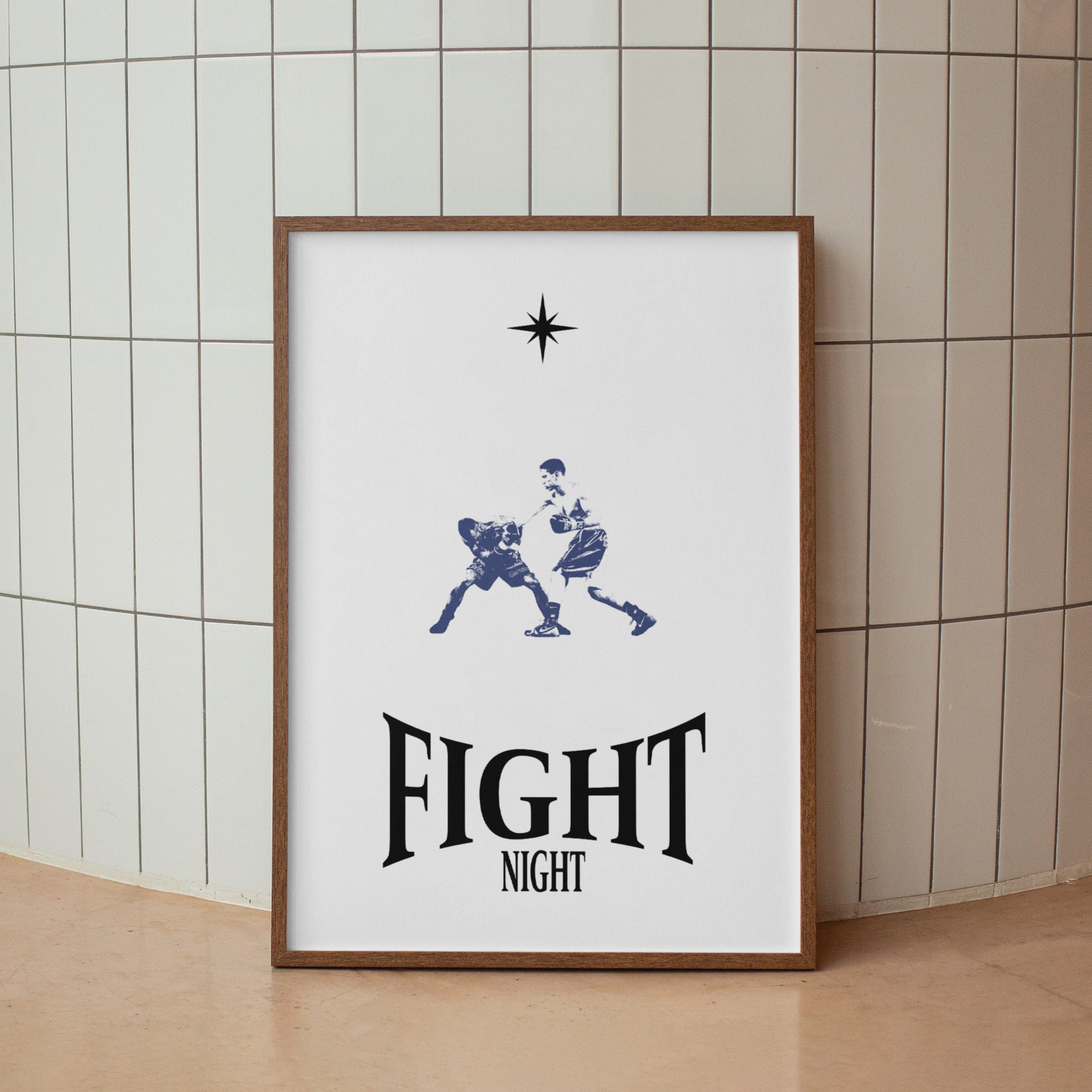 Boxing Poster, Sport Print, Boxing Gifts, Dorm Room Decor, Minimalist ...