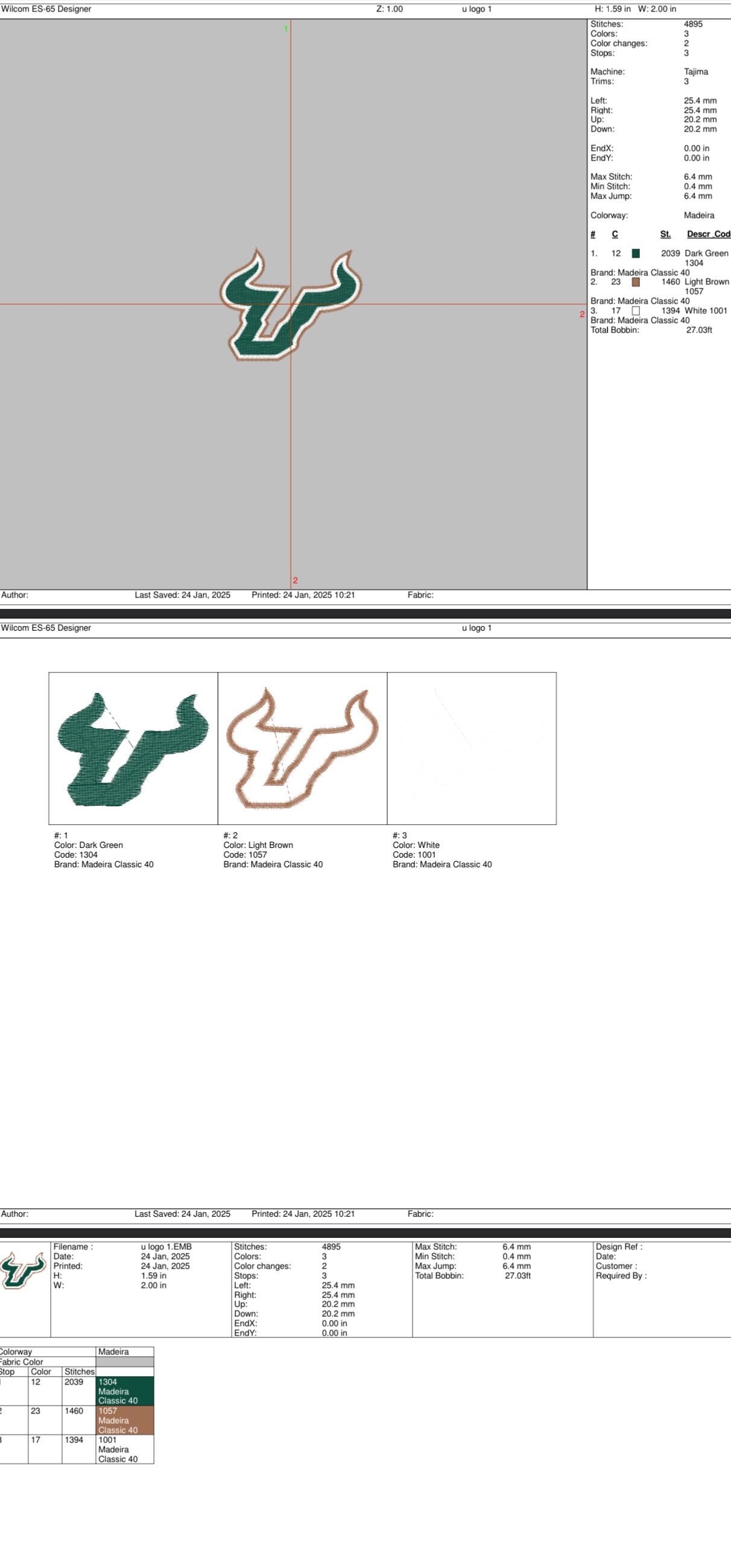 Florida College Logo Set PES & DST FILES - Etsy