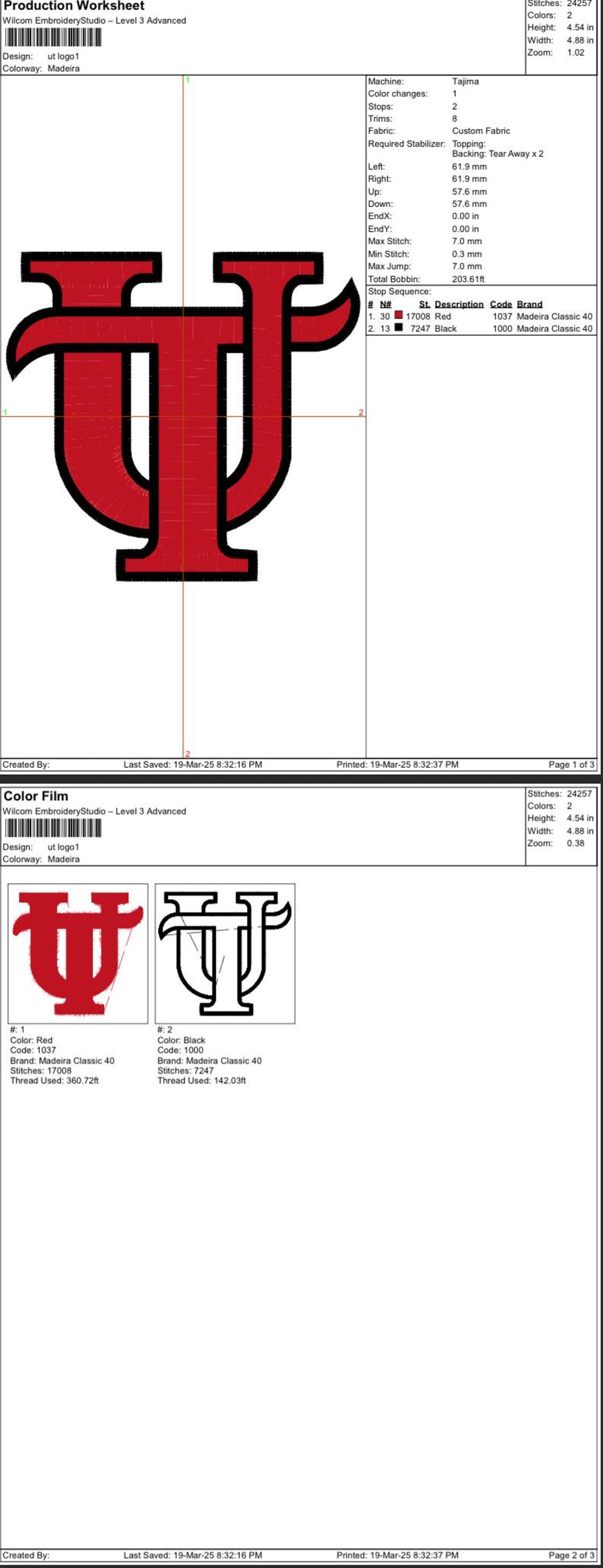 Florida TU University Logo Set Pes,dst,& Jef Files - Etsy