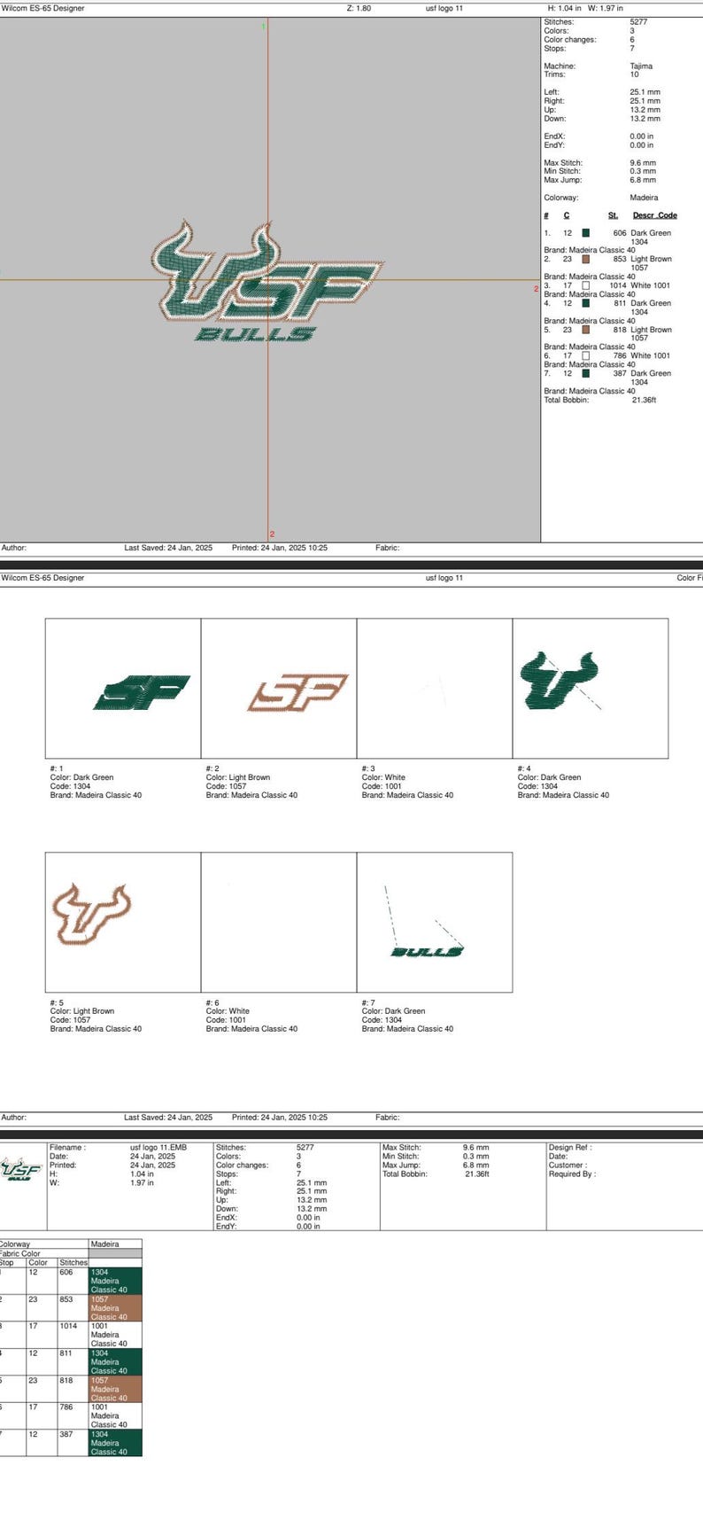 Florida College Logo Set PES & DST FILES - Etsy