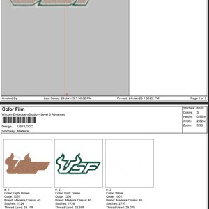 Florida College Logo Set PES & DST FILES - Etsy