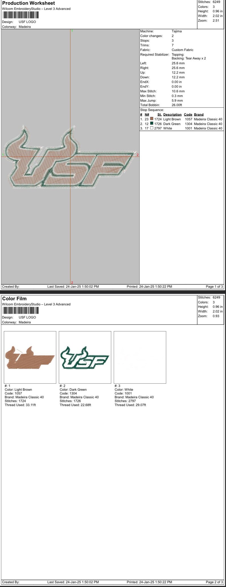 Florida College Logo Set PES & DST FILES - Etsy