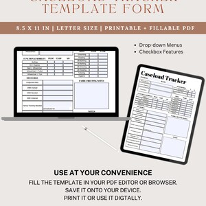 Caseload Tracker Template, Fillable and Printable PDF, Medical Notes ...