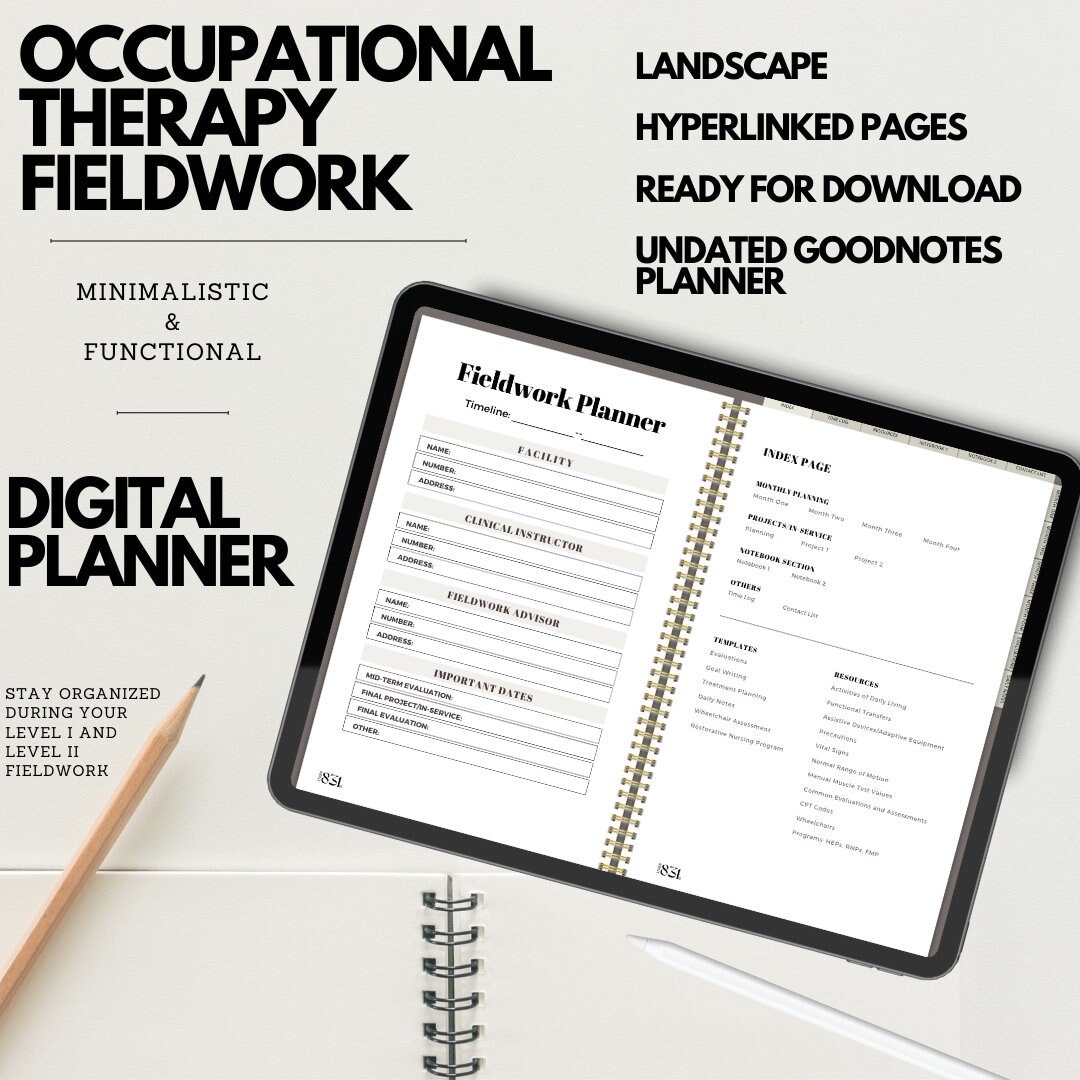 Occupational Therapy Fieldwork Planner, Guide for OT Students on Their ...