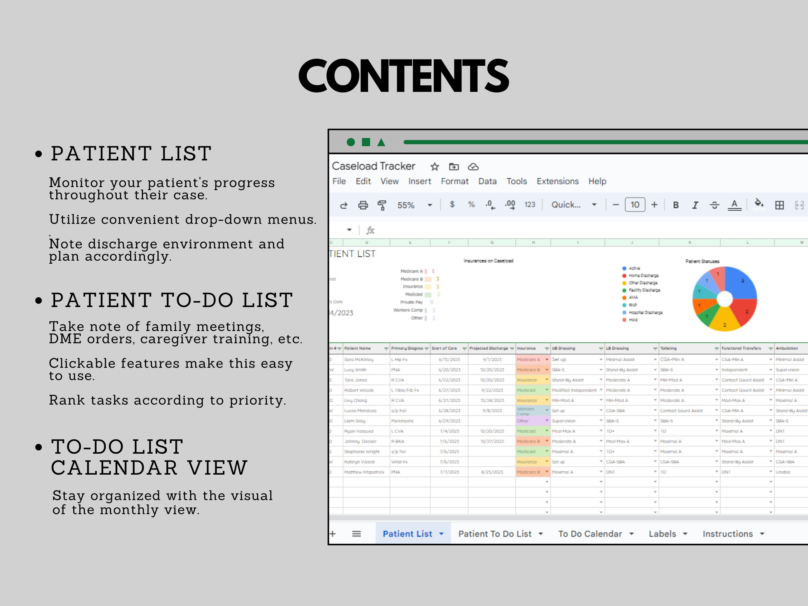 Client Tracker Caseload Tracker Client Management Google Sheets ...