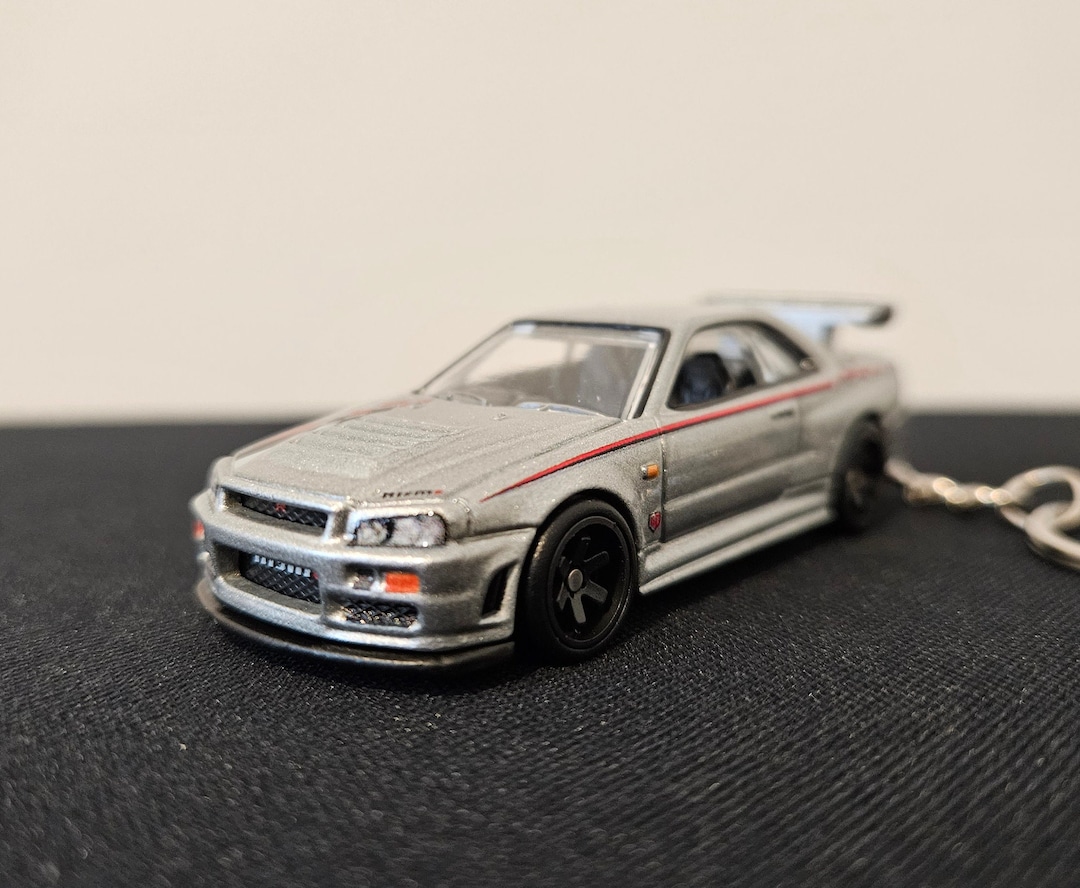 Nissan Skyline R34 GTR Keychain free Gift Box - Etsy