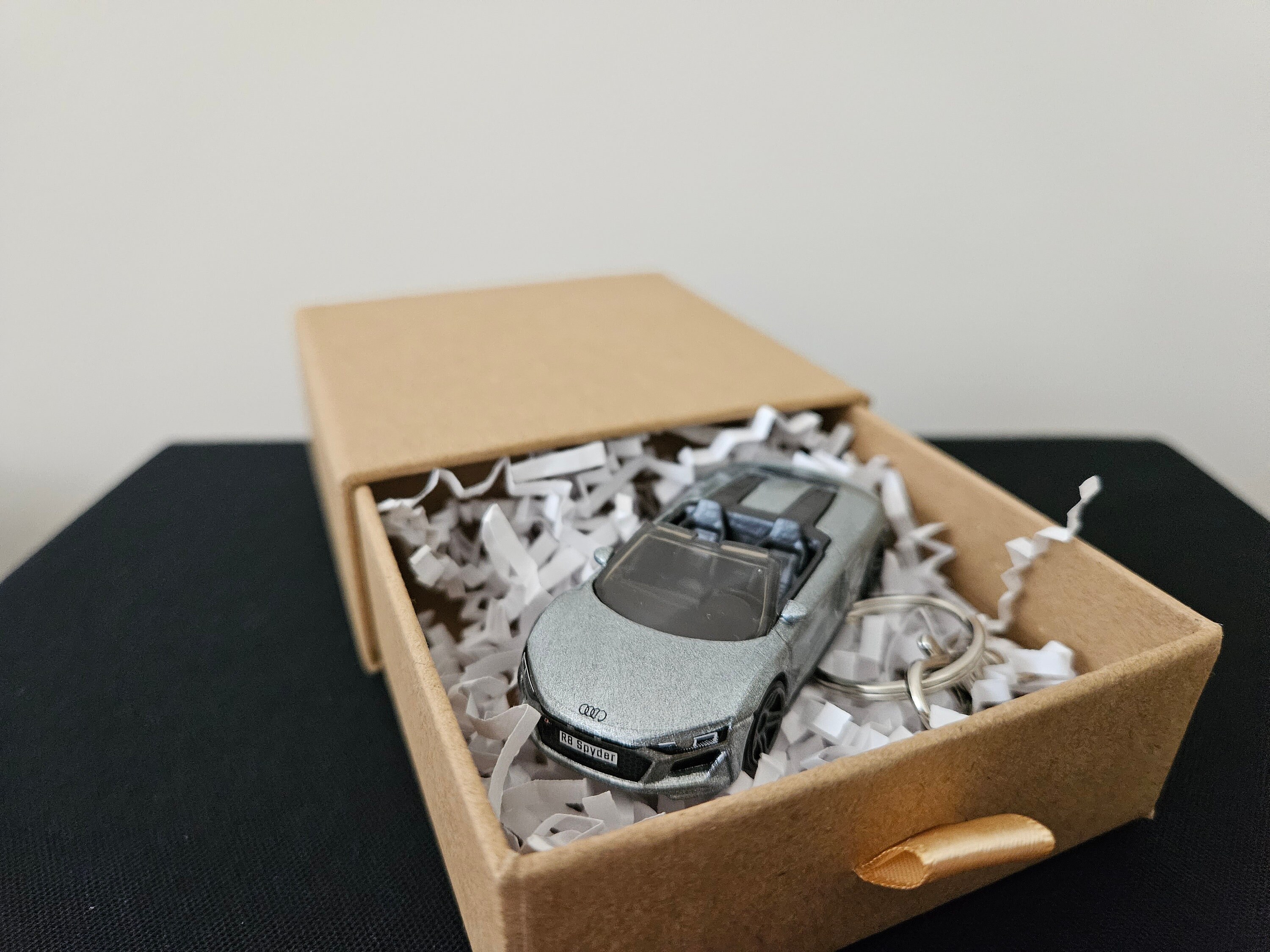 Audi R8 Convertible Keychain free Gift Box - Etsy
