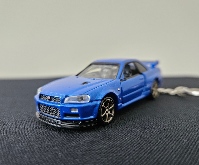 Nissan Skyline R34 GTR Keychain free Gift Box - Etsy