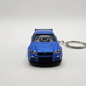 Nissan Skyline R34 GTR Keychain (free Gift Box) - Etsy