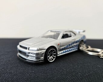 Nissan Skyline R34 GTR Keychain - Etsy