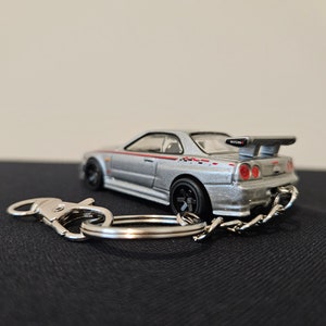 Nissan Skyline R34 GTR Keychain free Gift Box - Etsy