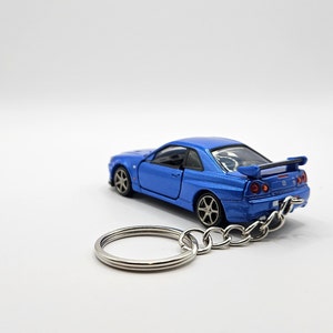 Nissan Skyline R34 GTR Keychain (free Gift Box) - Etsy