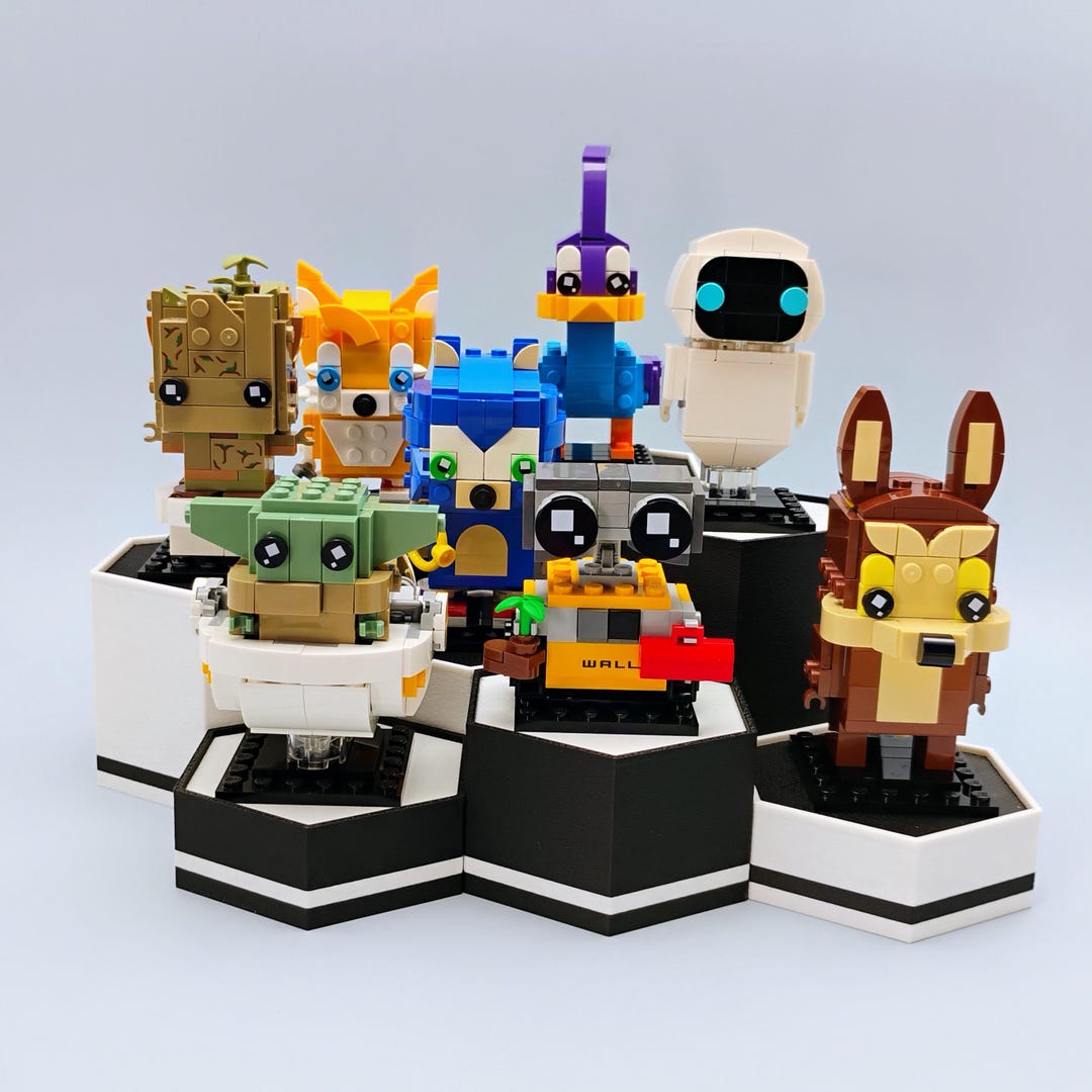 Hexagonal Display Stands for LEGO® Brickheadz - Set of 4 - Etsy