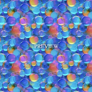 Seamless Rainbow Bubbles Digital Repeating Tile Pattern - Etsy