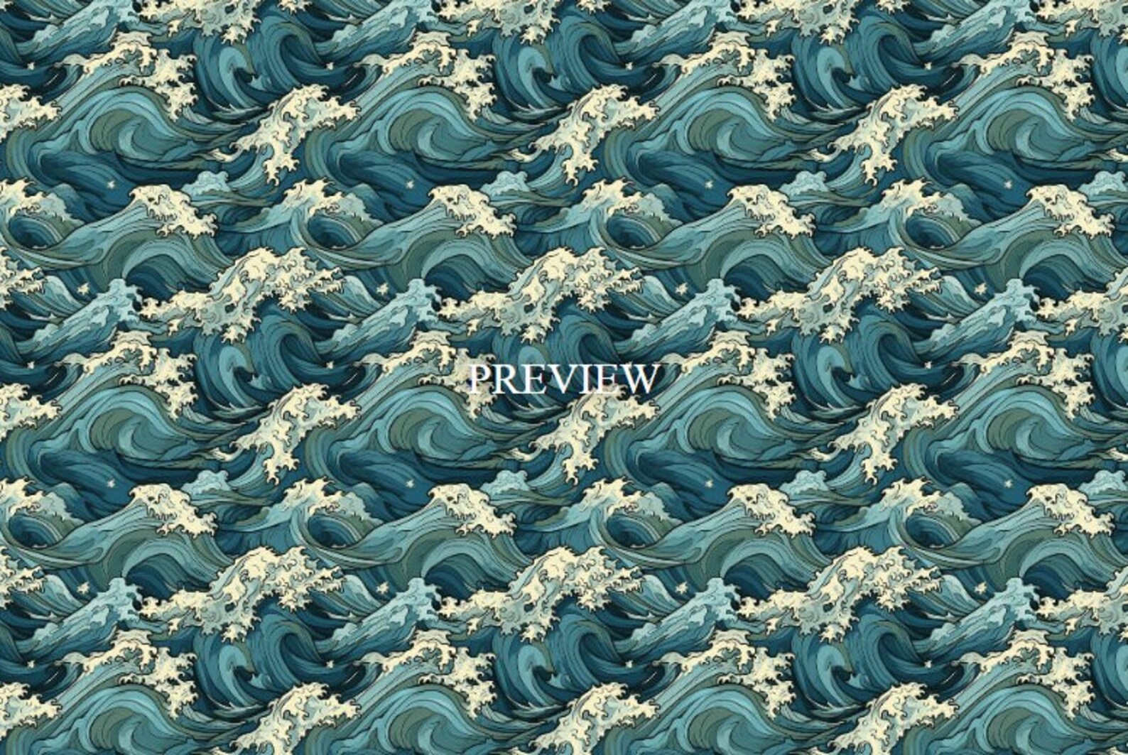 Seamless Ocean Waves Digital Repeating Tile Pattern - Etsy
