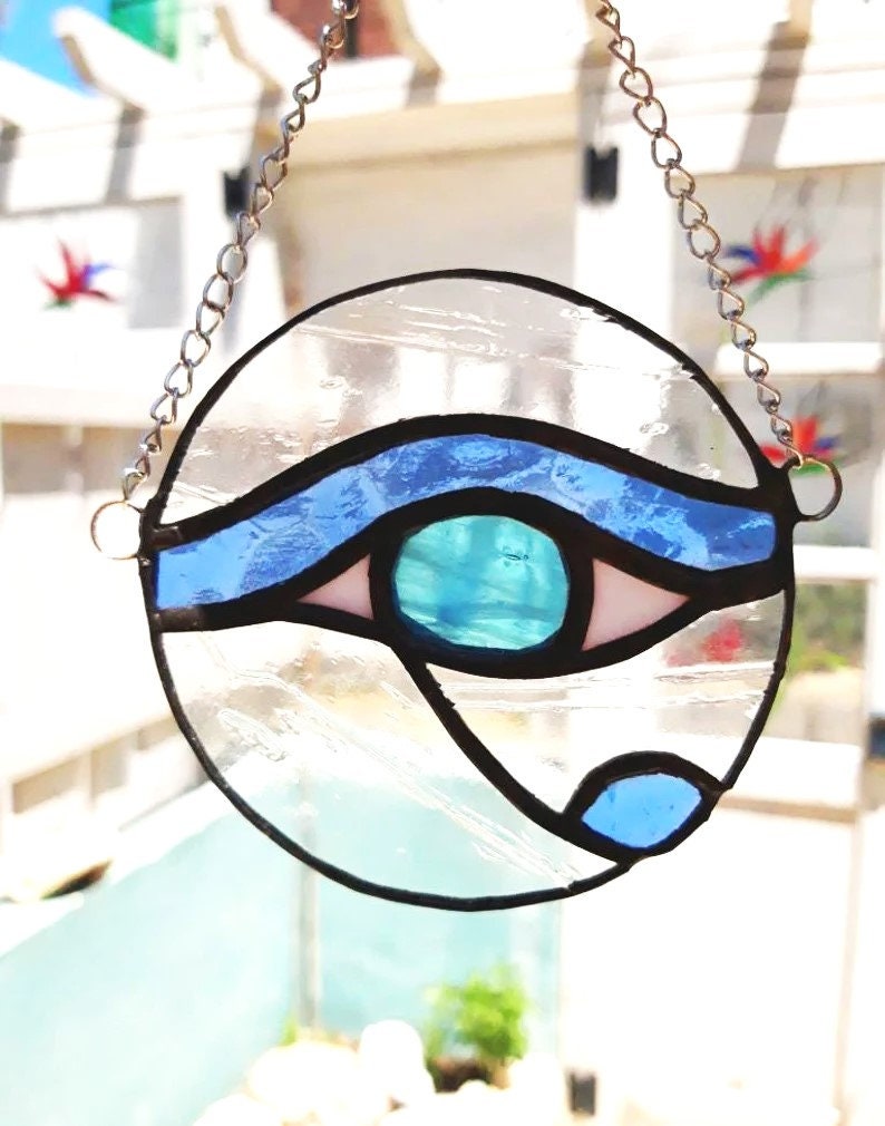 Evil Eye Stained Glass Suncatcher Glass Eye Wall Hanging - Etsy