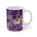 Purple Mug, Marble Mug, Purple and Gold Marble Mug, Purple and Gold ...