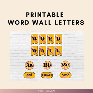 TEACHER Classroom Word Wall/groovy and Retro Classroom Decorations/word ...