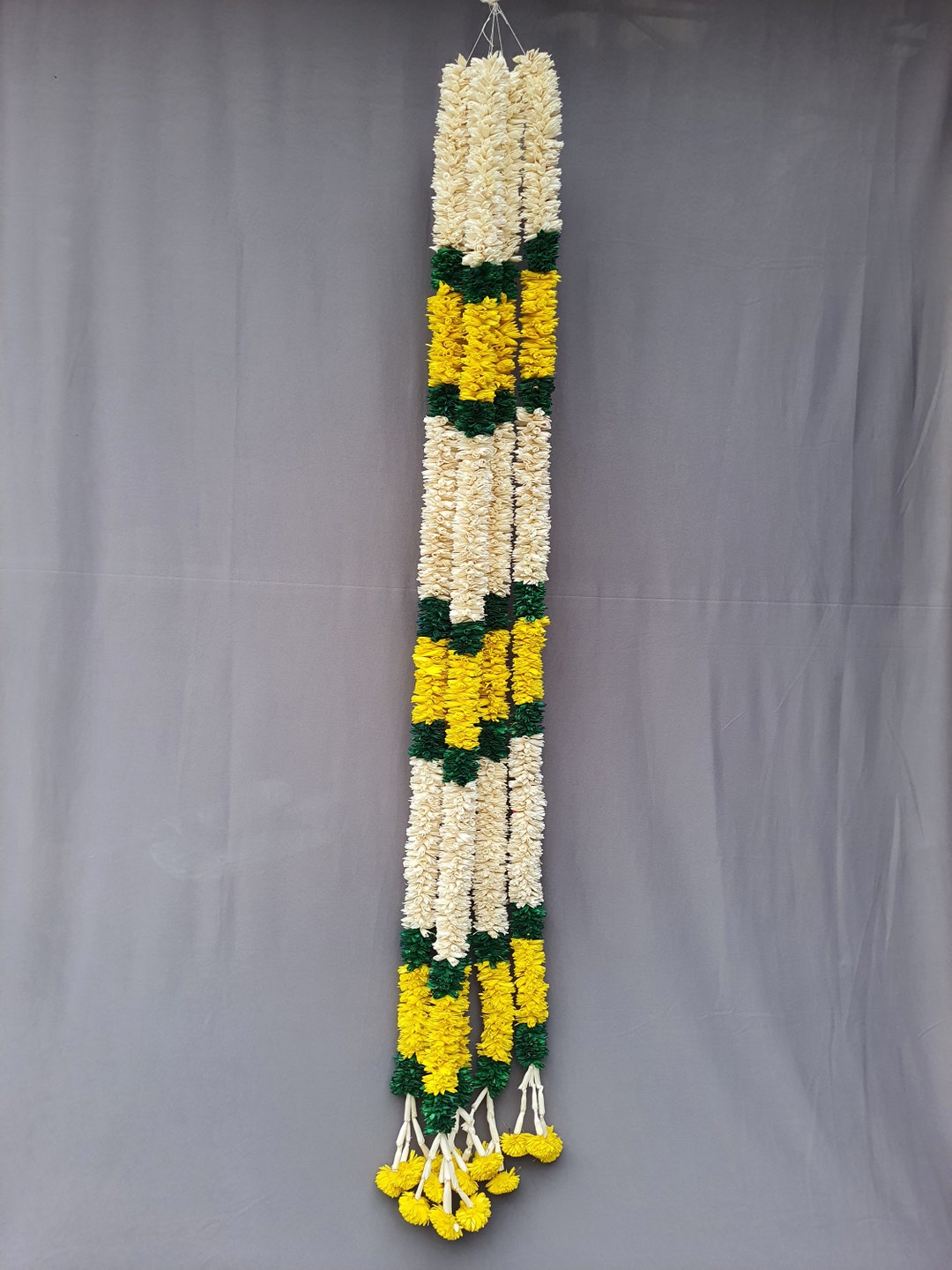 Artificial Sola Wood Flower Strings 6 Feet Length Indian Flowers ...