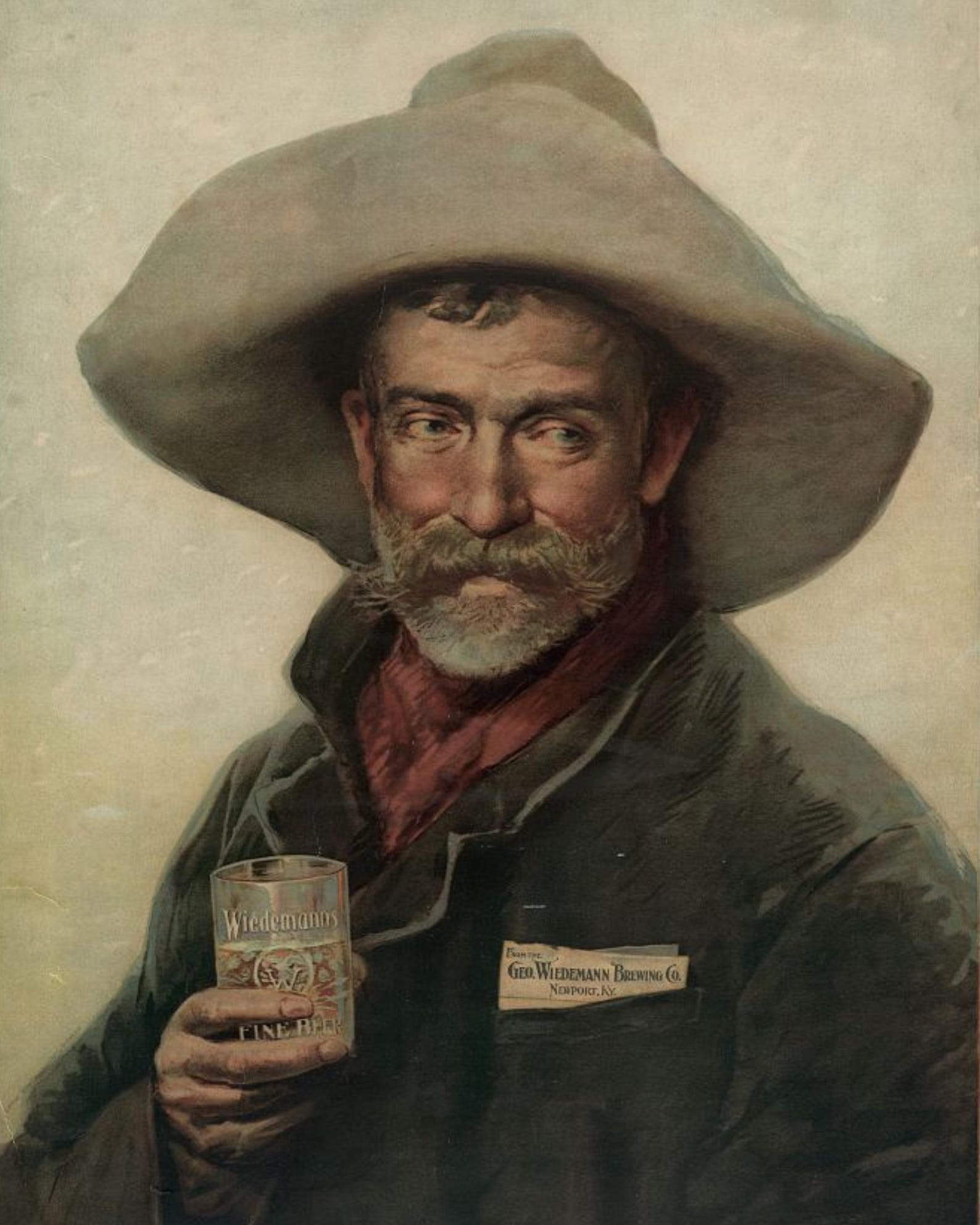 Vintage Cowboy Beer Poster Digital Download | Western Wall Art | Moody ...