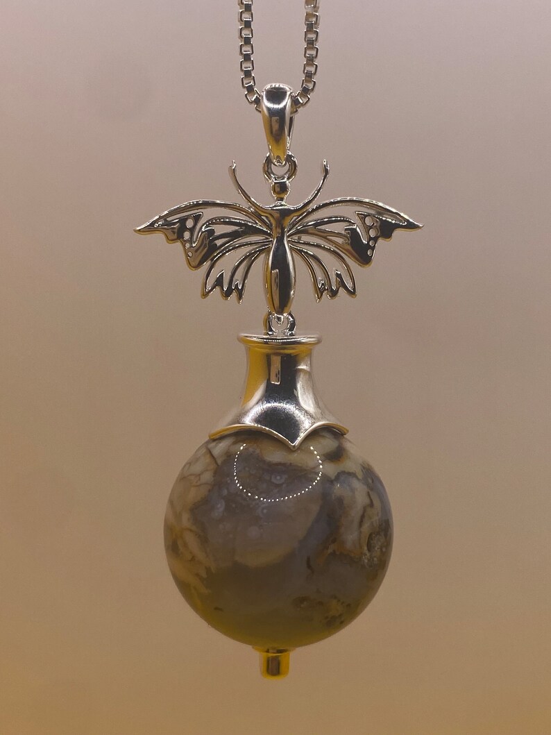 The Gaia Goddess Pendulum Pendant 925 Silver, 18k Yellow Gold, 18k ...