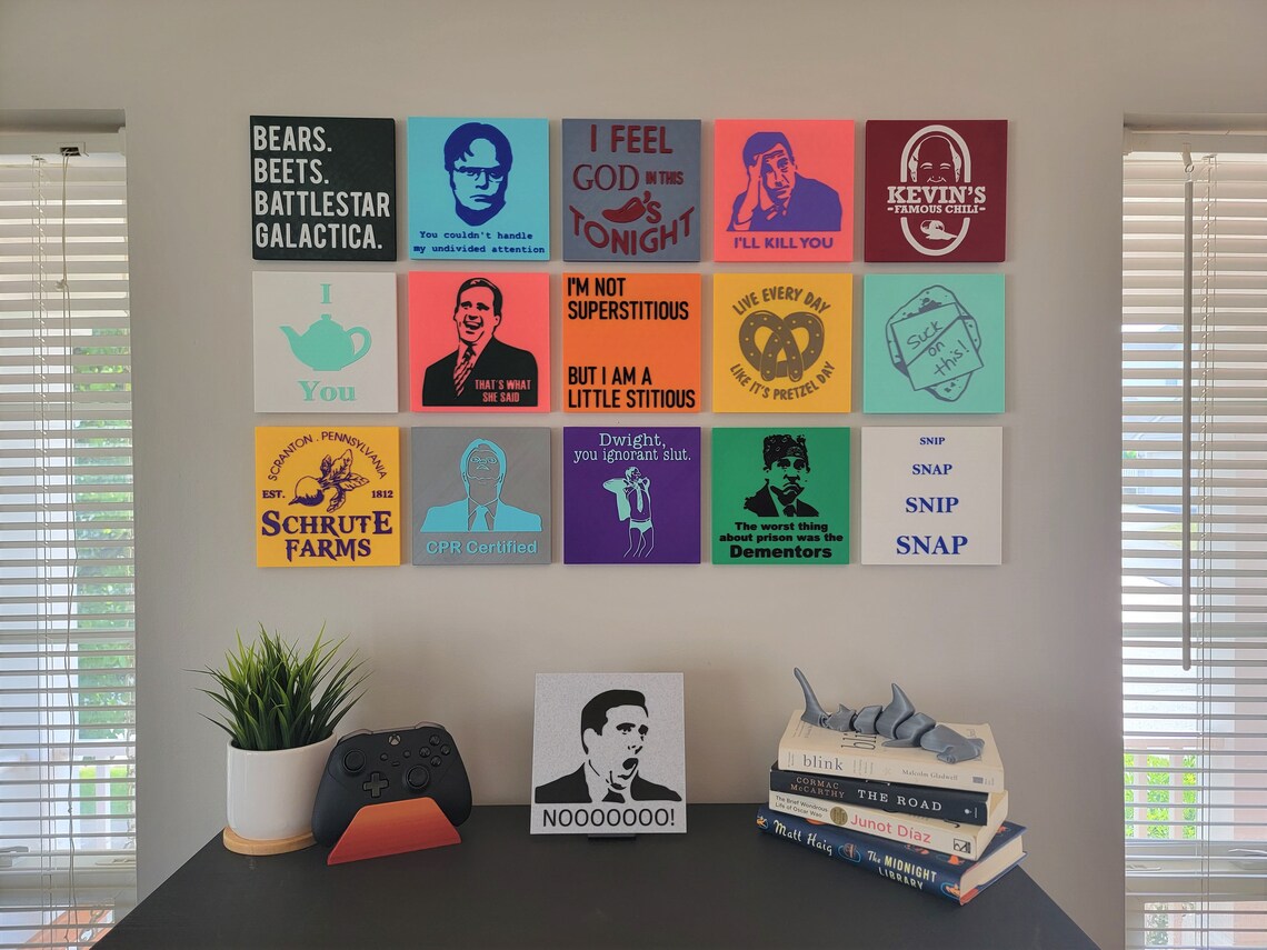Noooo Michael Scott 3D Printed Tile Art Wall & Desk Art the Office ...