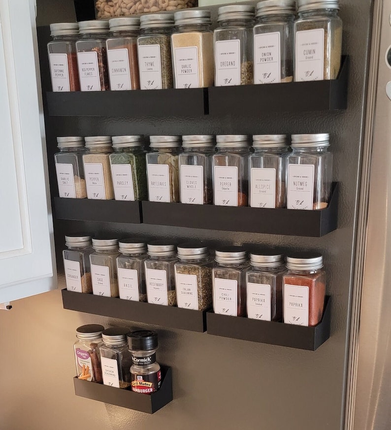 Universal Spice Rack Wall Mountable W/ Command Strips - Etsy