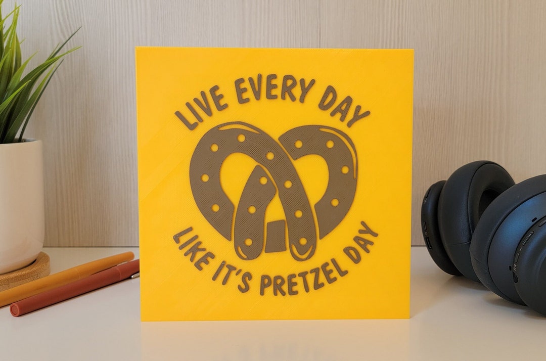 The Office 3D Printed Tile Art: Pretzel Day Wall Decor - Etsy