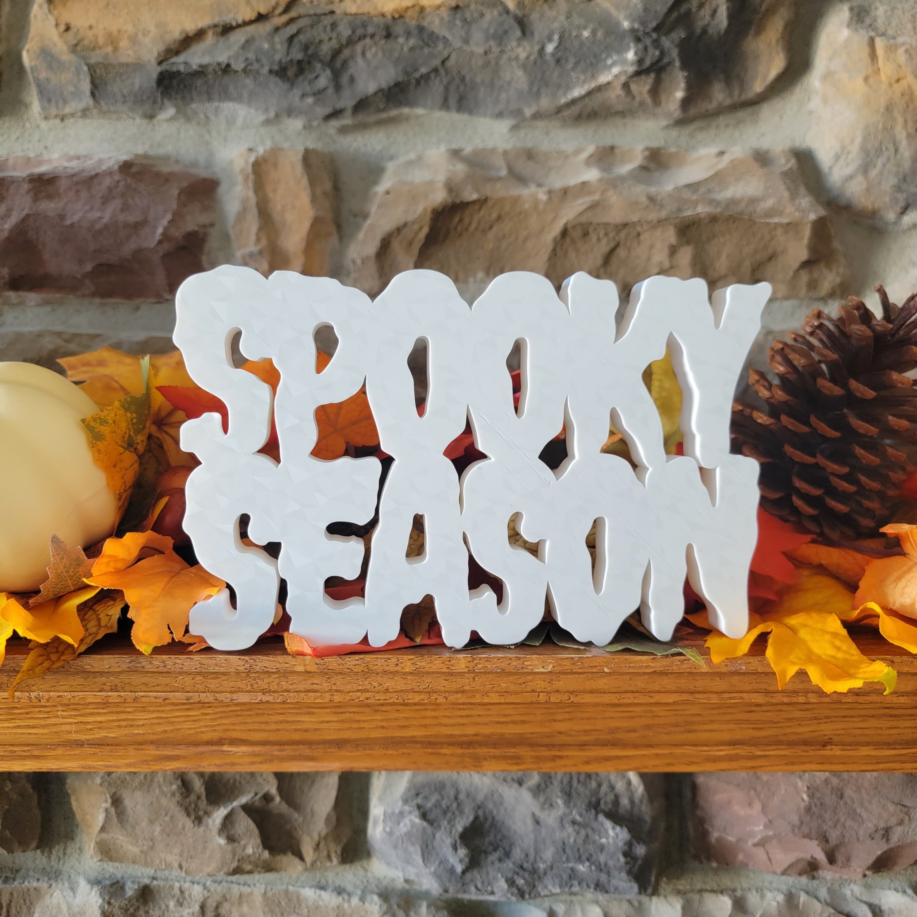 Spooky Season 3D Printed Sign Wall Art & Home Decor - Etsy