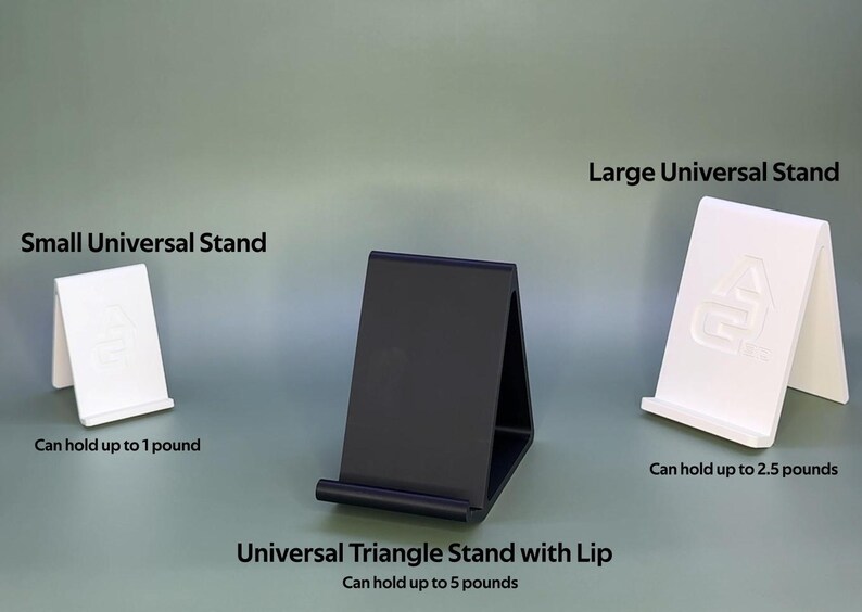 Universal Triangle Stand | Strong Stand With Lip to Display Items up to ...