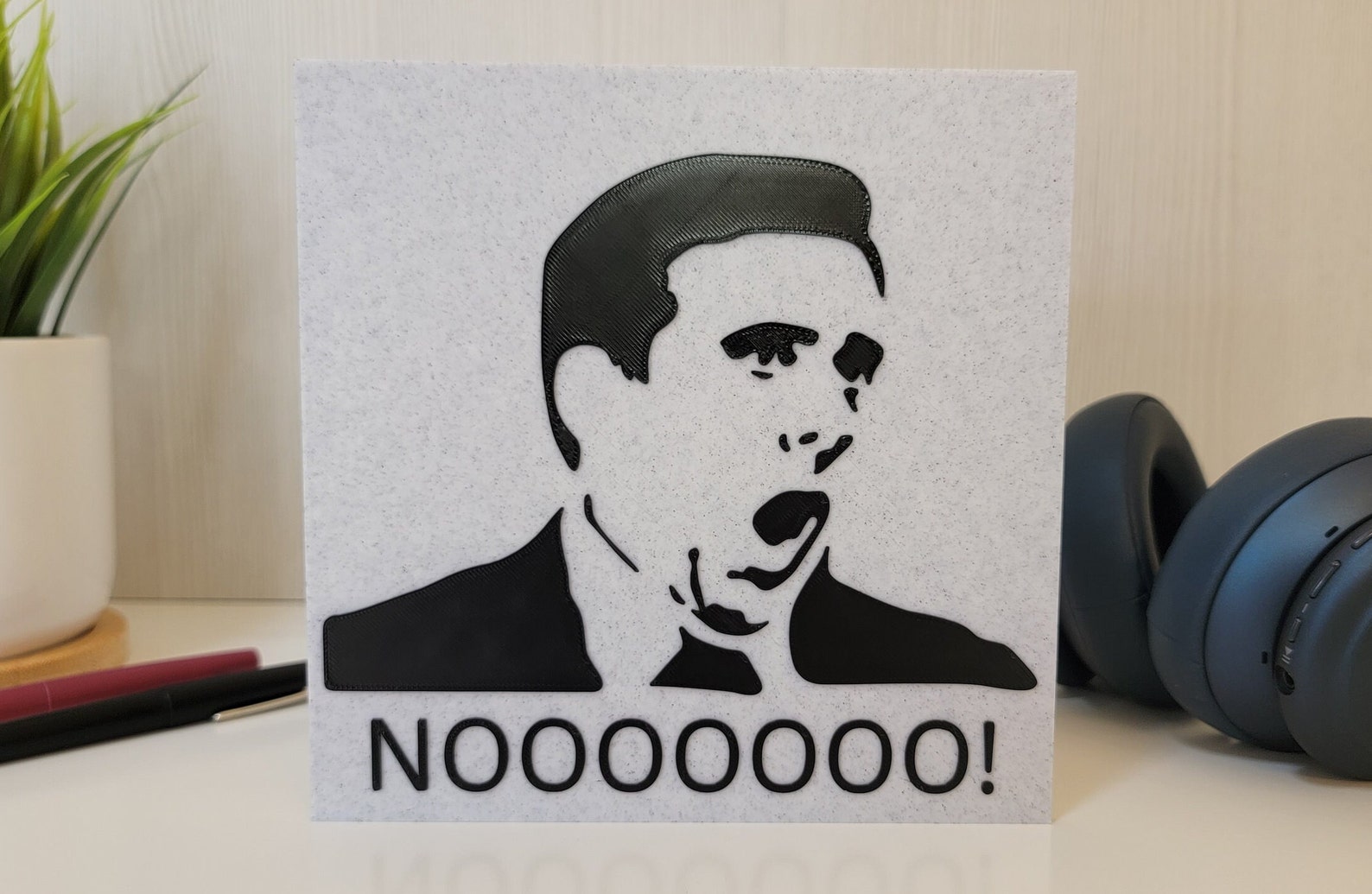 Noooo Michael Scott 3D Printed Tile Art Wall & Desk Art the Office ...