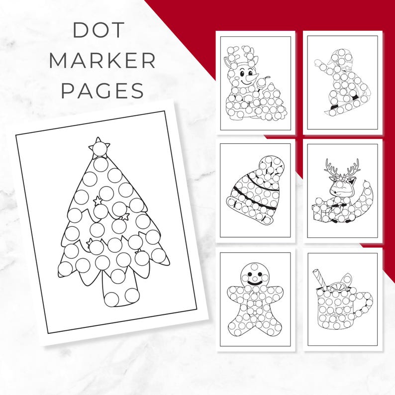 Kids Christmas Activity Bundle – 500+ Printable Worksheets, Coloring ...