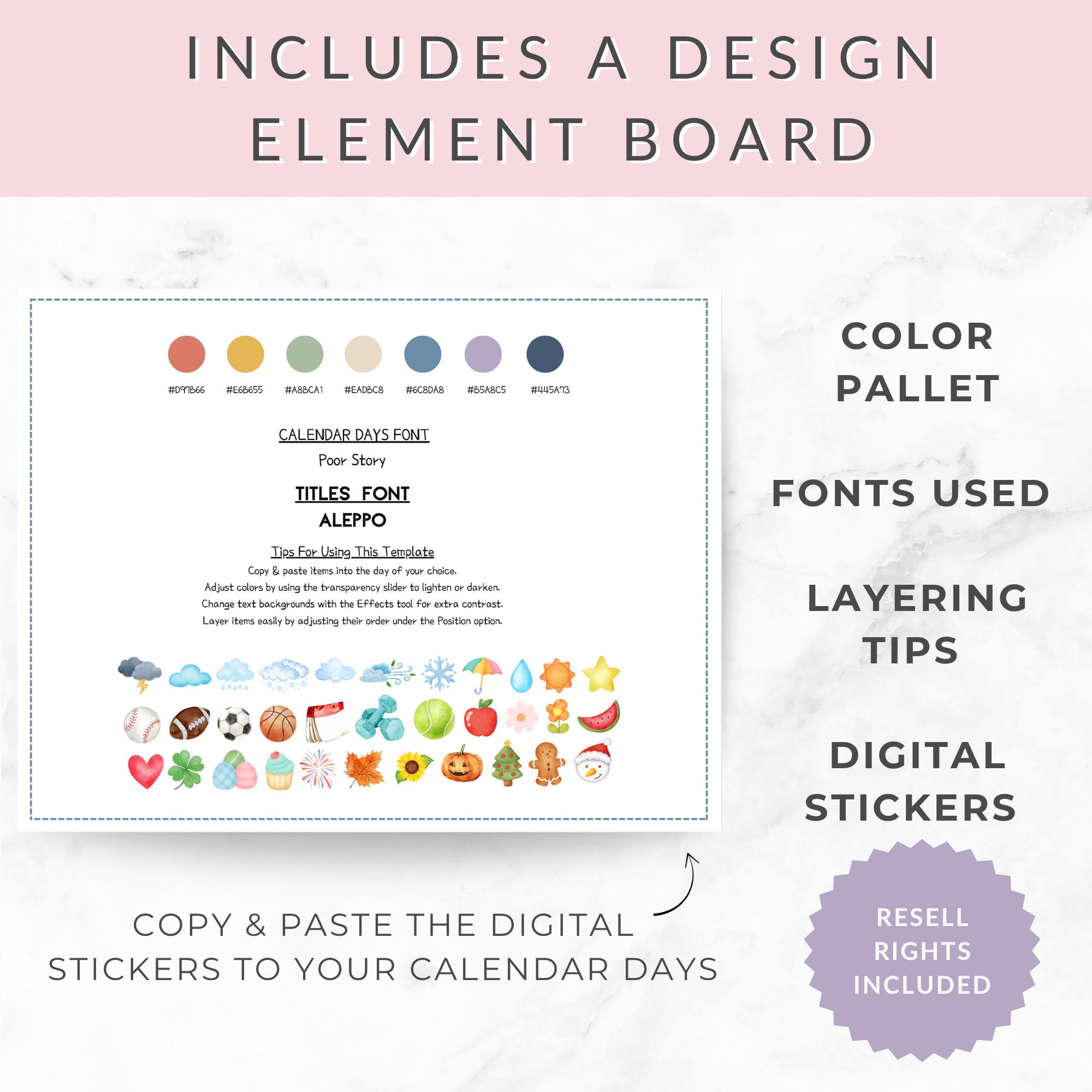 12 Editable Canva Calendar Templates | 2026 Monthly Planner | Digital ...