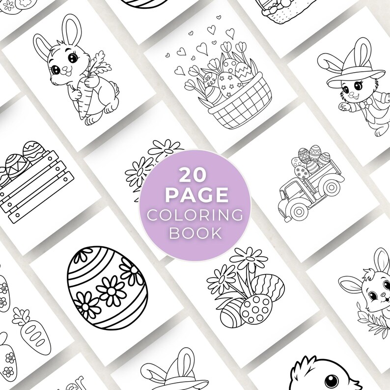 Easter Activity Bundle for Kids | Printable Coloring Book, Scavenger ...
