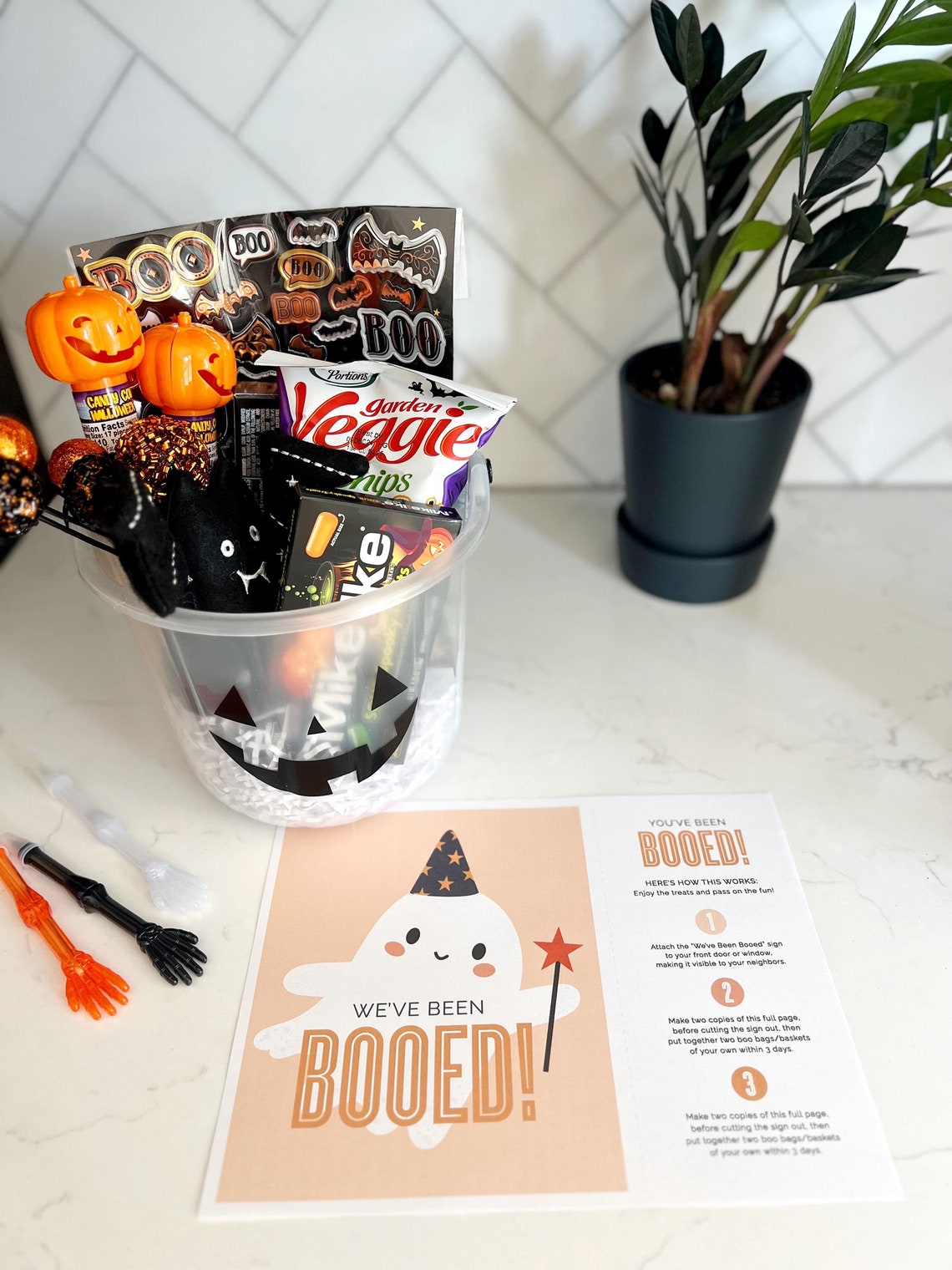 Halloween Boo Basket Printable | You've Been Boo'd Printable {INSTANT ...